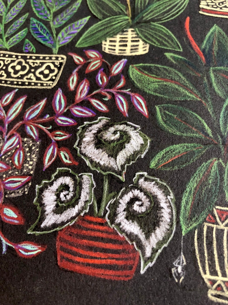 Goth Plants - Print - Etsy