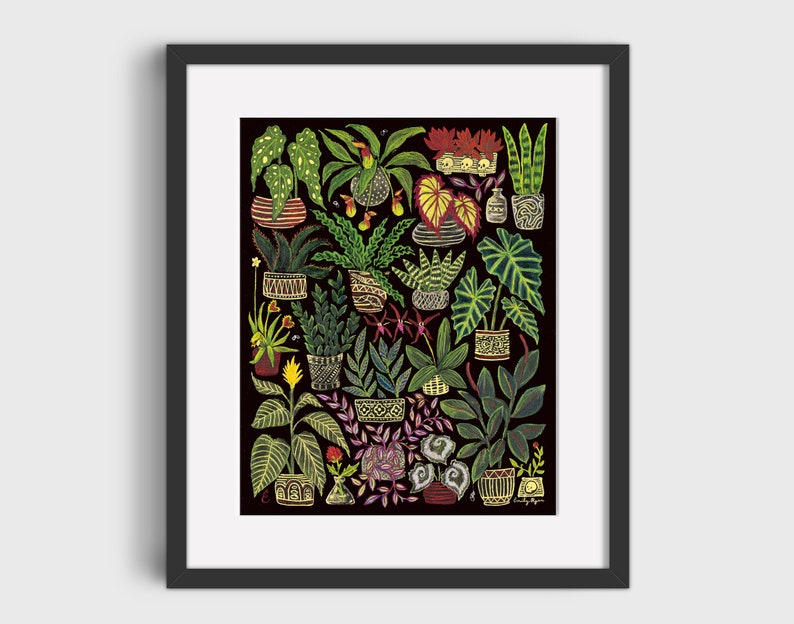 Goth Plants - Print - Etsy