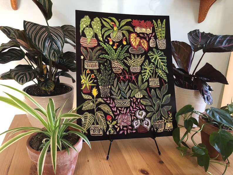 Goth Plants - Print - Etsy