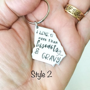 Georgia Keychains Southern Sayings Southern Keychains Peach - Etsy