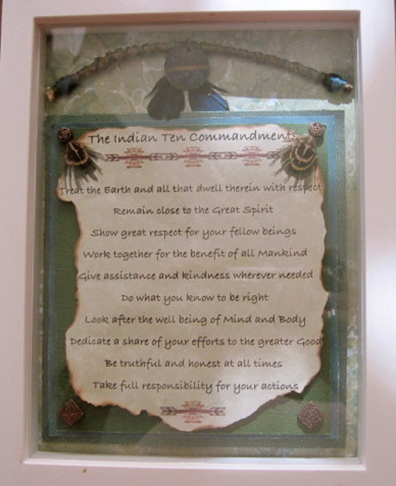 OOAK Native American/american Indian Ten Commandments -joy Box" Custome ...