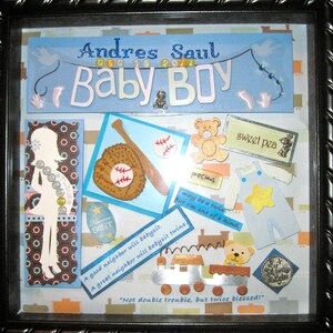 Custom Made Large Birth Celebrations - "joy Box" - Inspirational Shadow ...