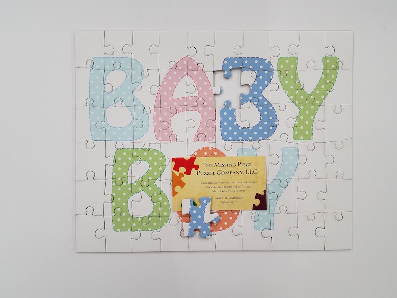 PUZZLE for a Unique Gender Reveal. Pregnancy Announcement | Etsy