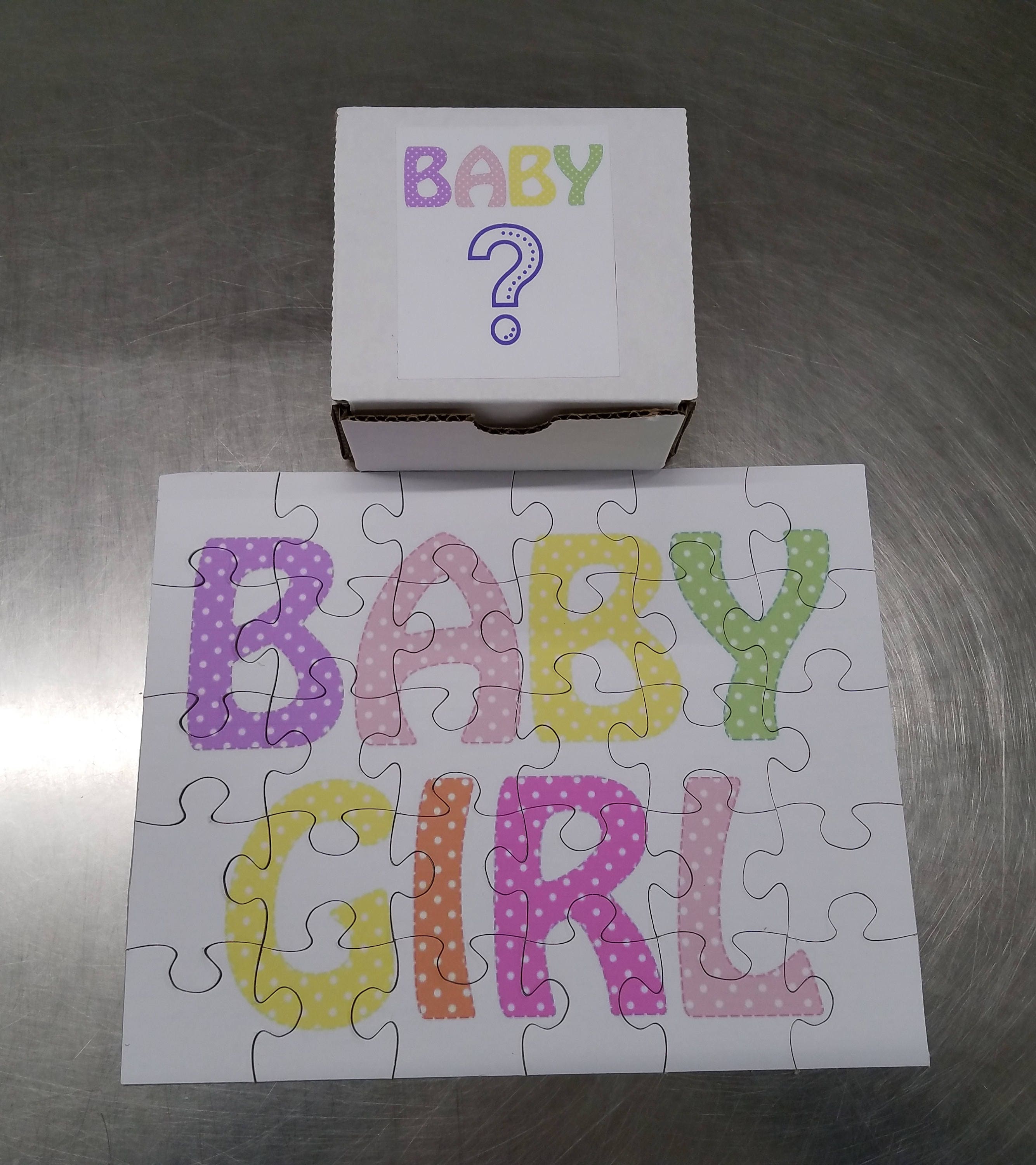 Gender Reveal Jigsaw Puzzle: Unique Pregnancy Announcement (8x10, 30/60 ...