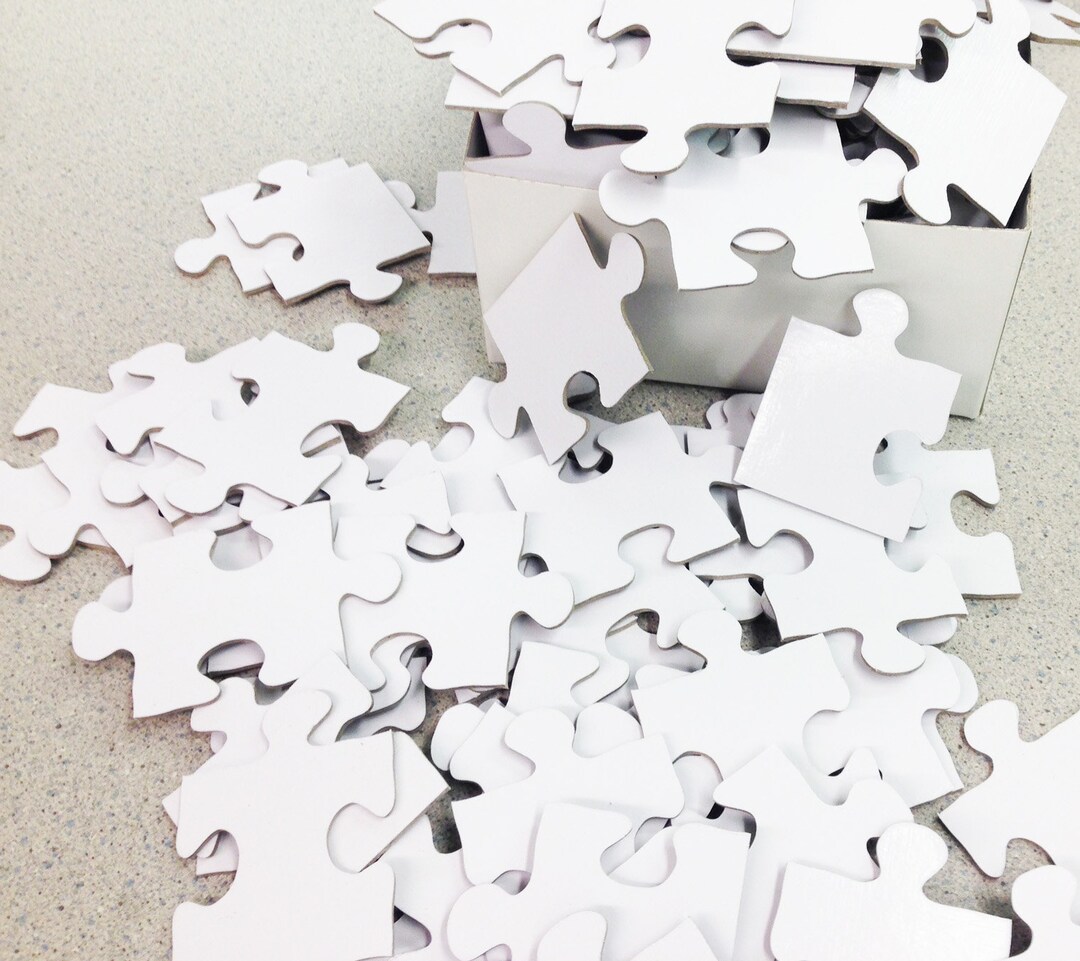 Extra Large Blank White Puzzle: Wedding Guest Book Alternative - Etsy