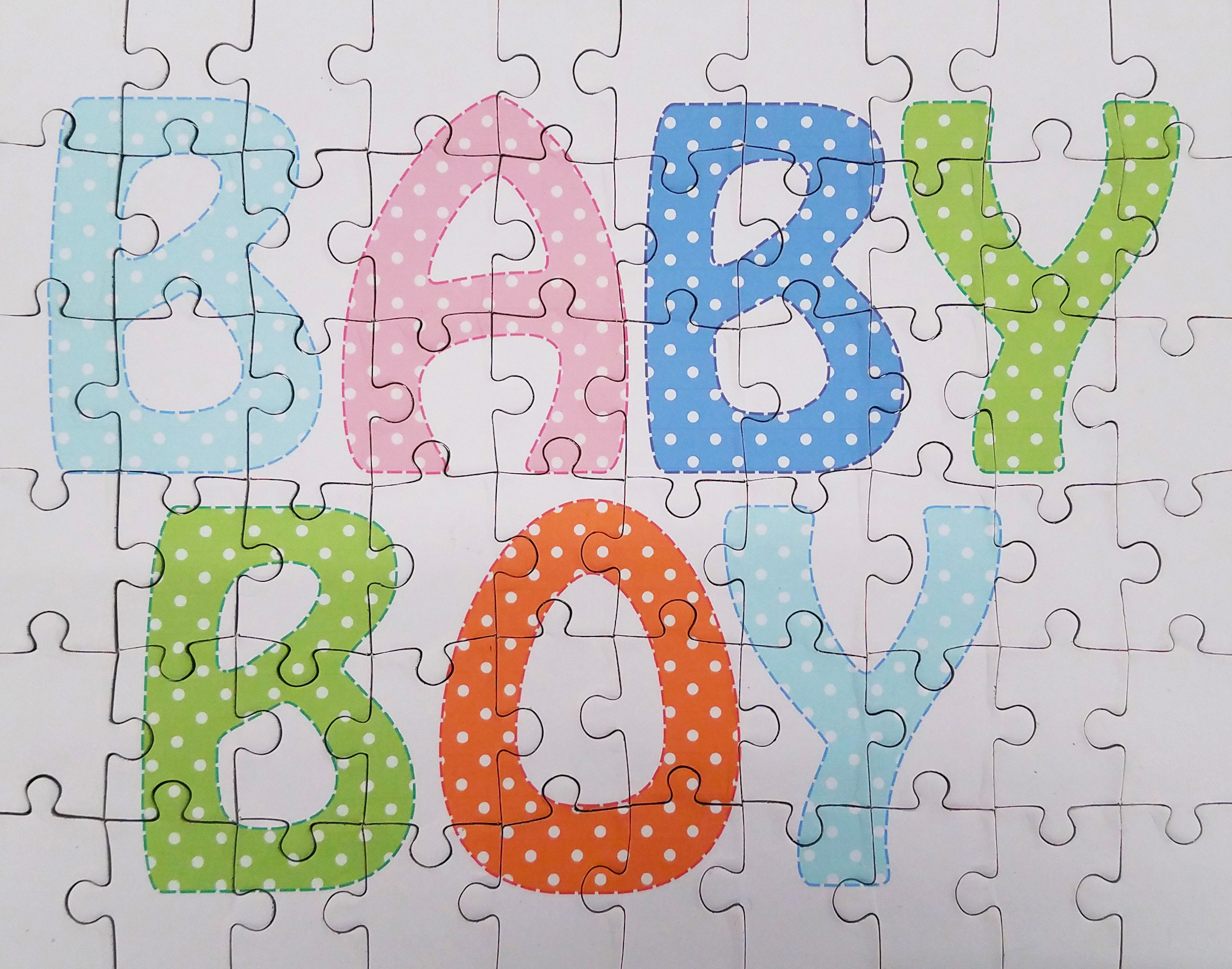 Gender Reveal Jigsaw Puzzle: Unique Pregnancy Announcement (8x10, 30/60 ...