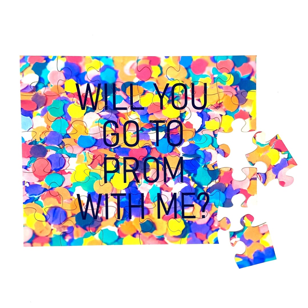 Personalized Promposal Puzzle: Custom Photo Jigsaw, Ask to Prom - Etsy