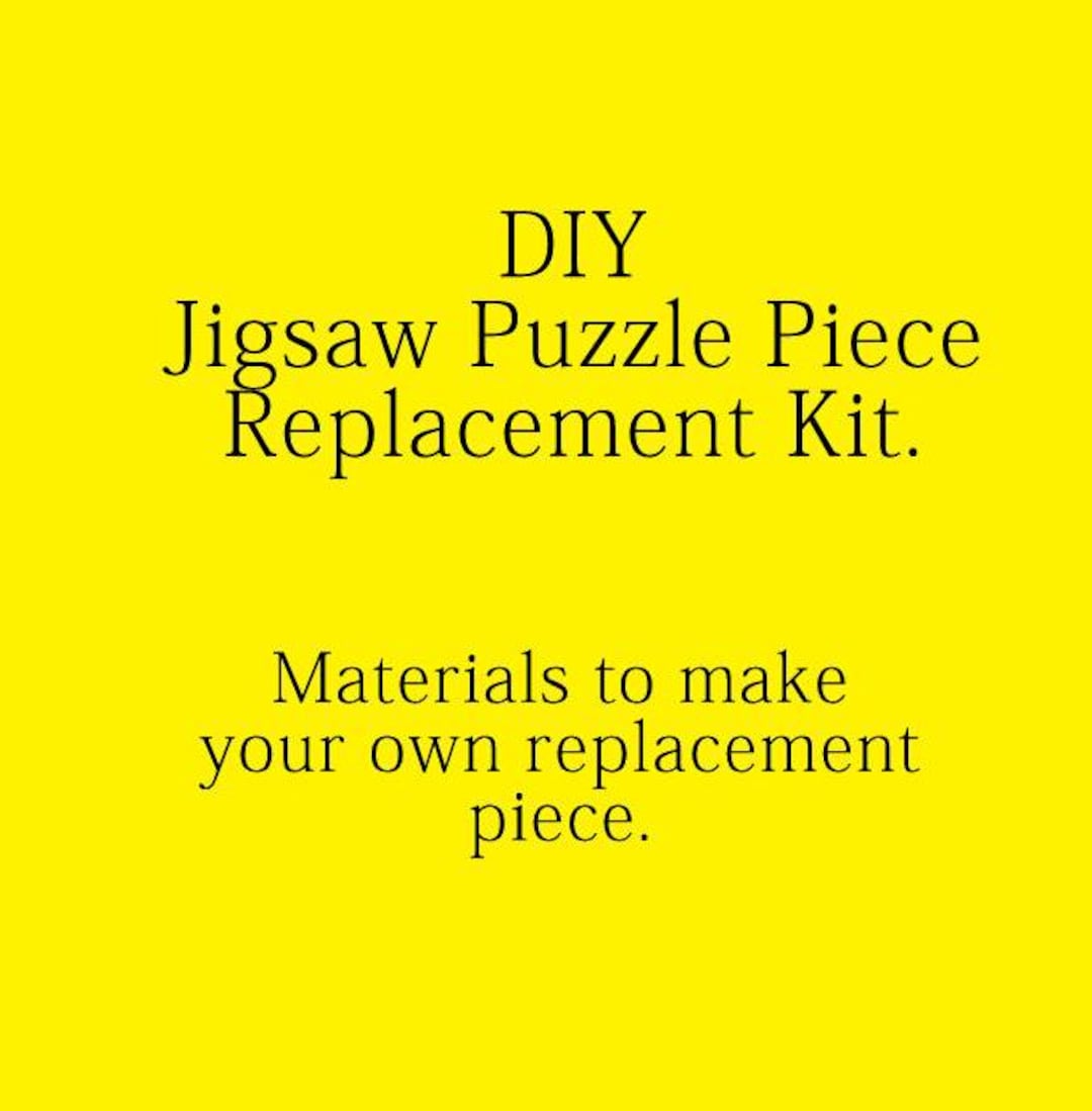 DIY Jigsaw Puzzle Piece Replacement Materials - Etsy