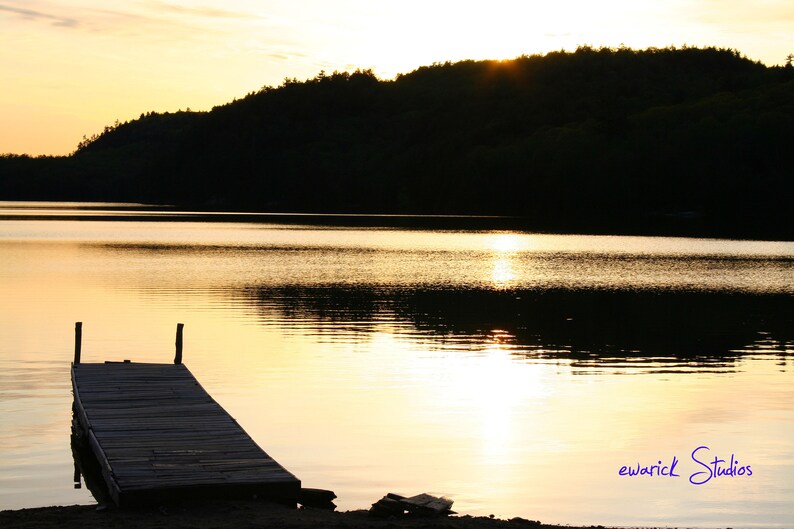 Sunset Landscape Photography Print Sunset Lake Art Print - Etsy