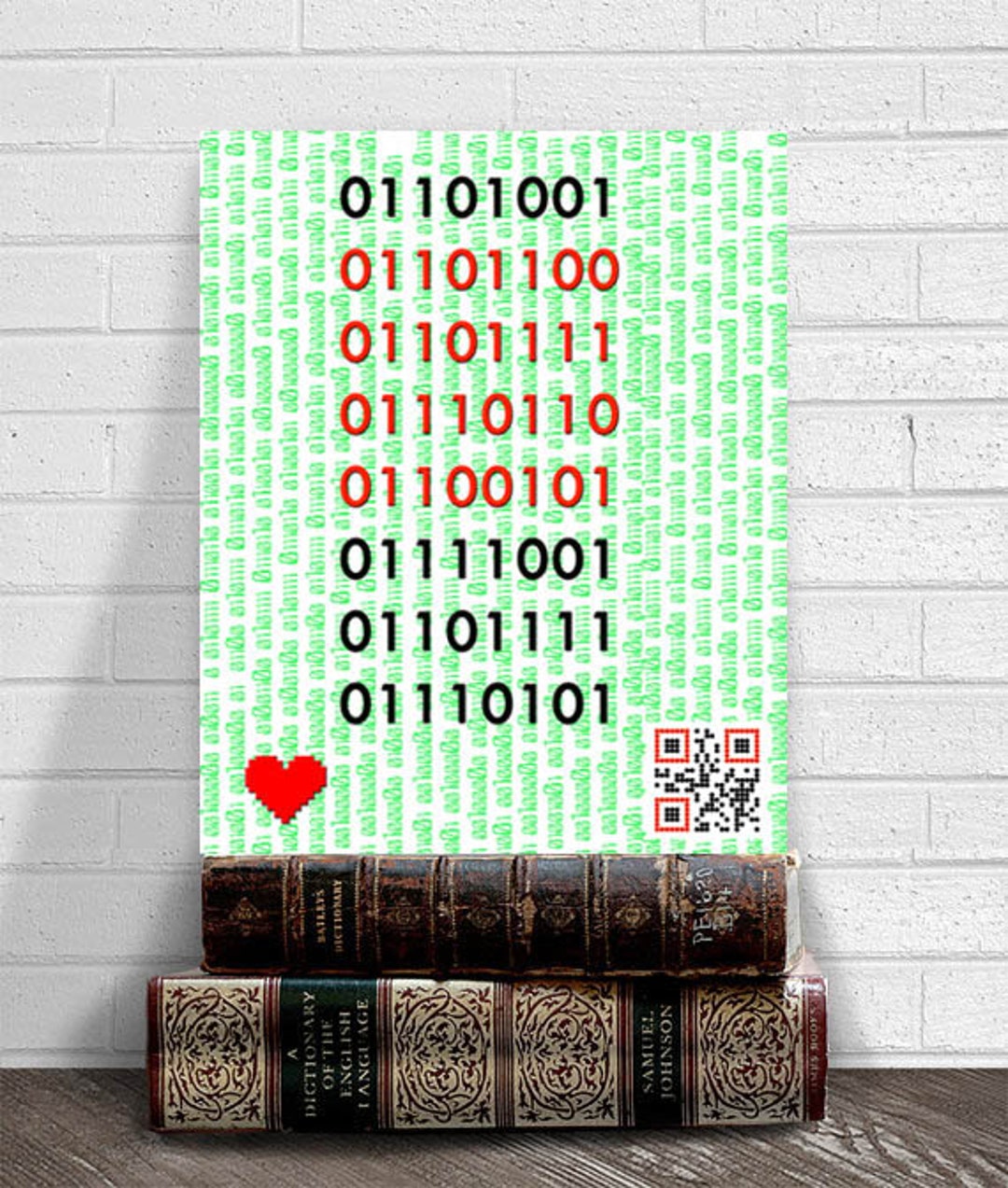 Valentine's Gift, QR Code Art, Valentine's Love, Valentine's Decor ...