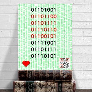 Valentine's Gift, QR Code Art, Valentine's Love, Valentine's Decor ...