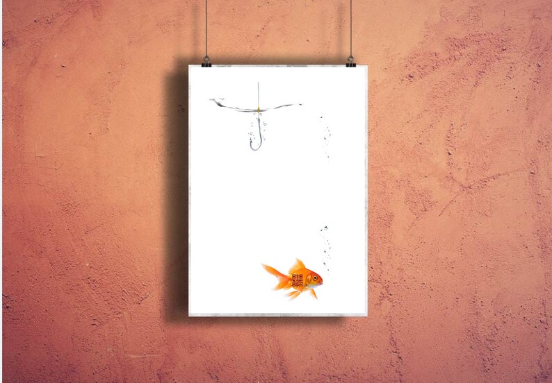 QR Code Fish Art Print Quote QR Code Art geek Art Prints - Etsy