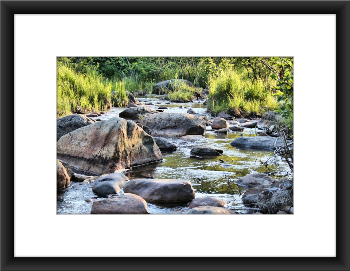 Landscape Photography Rocks Water Print Lake Art Print - Etsy Canada