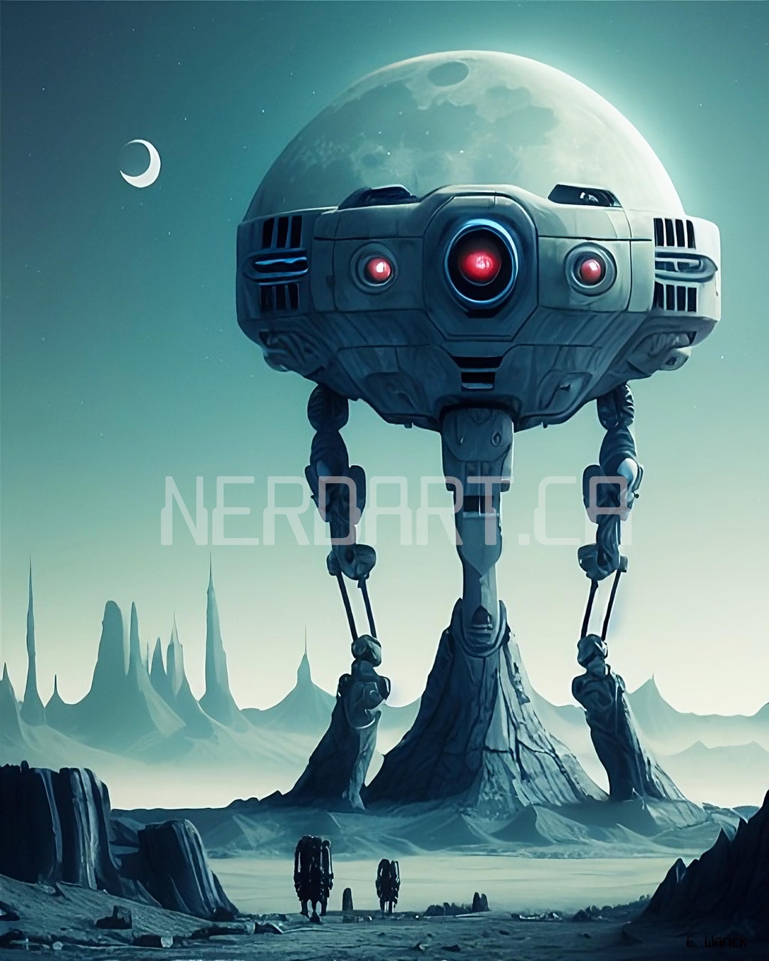 Another World Robot,sci-fi Universe Exploration,galactic Martian ...