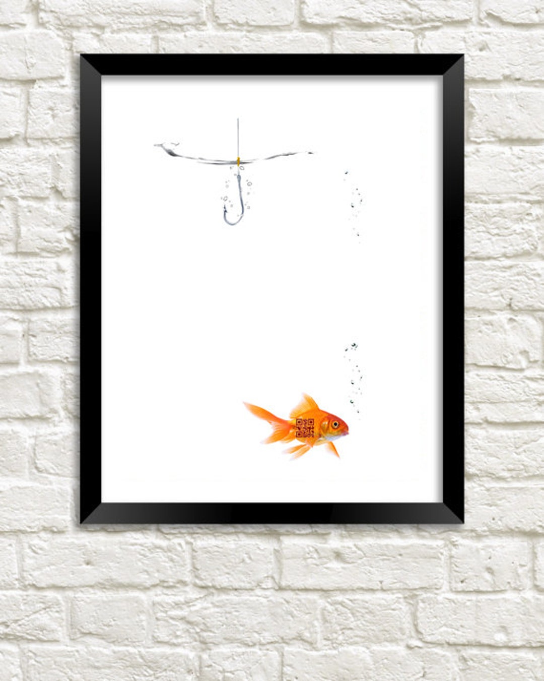 QR Code Fish Art Print Quote QR Code Art geek Art Prints - Etsy