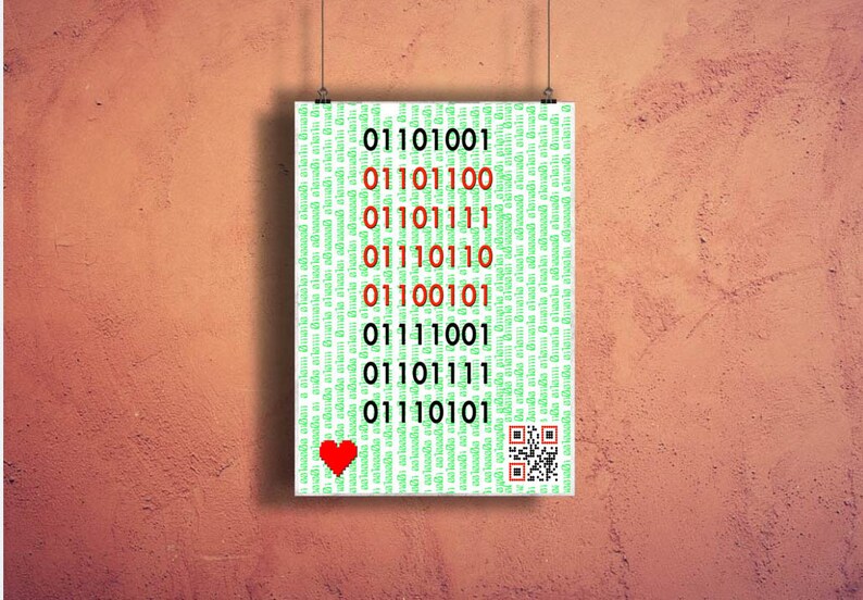 Valentine's Gift, QR Code Art, Valentine's Love, Valentine's Decor ...