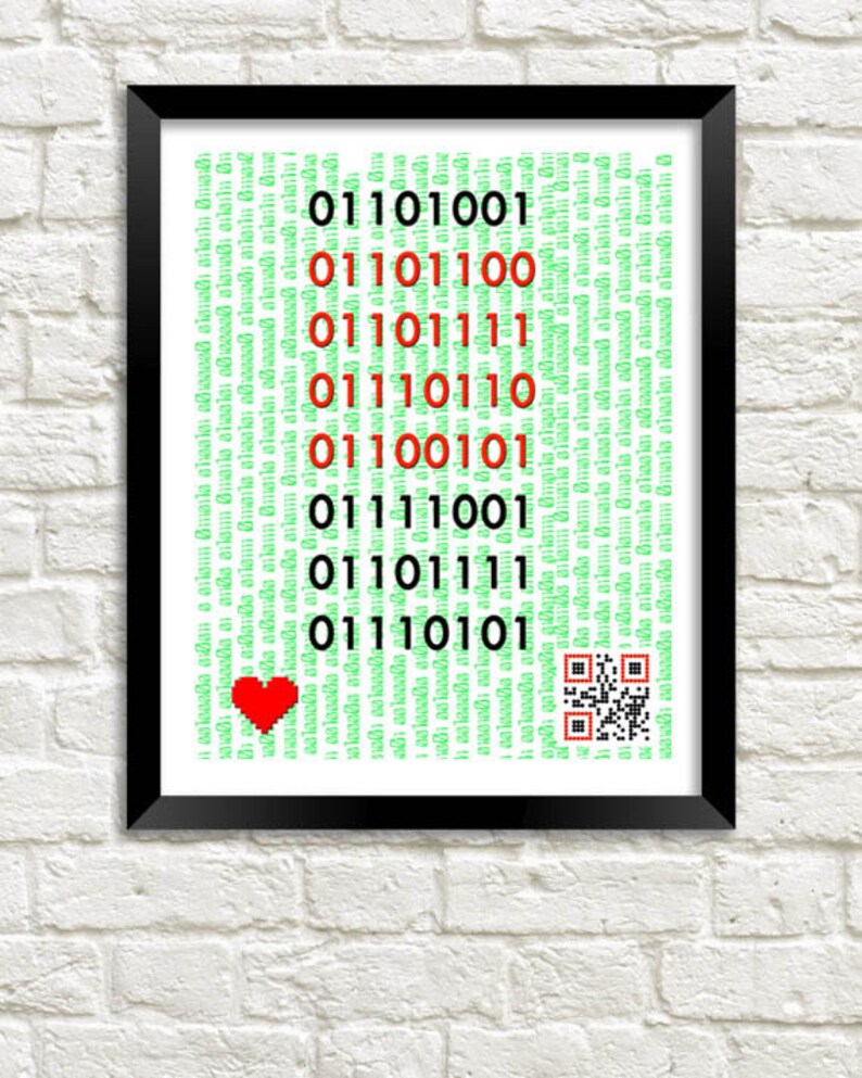 Valentine's Gift, QR Code Art, Valentine's Love, Valentine's Decor ...