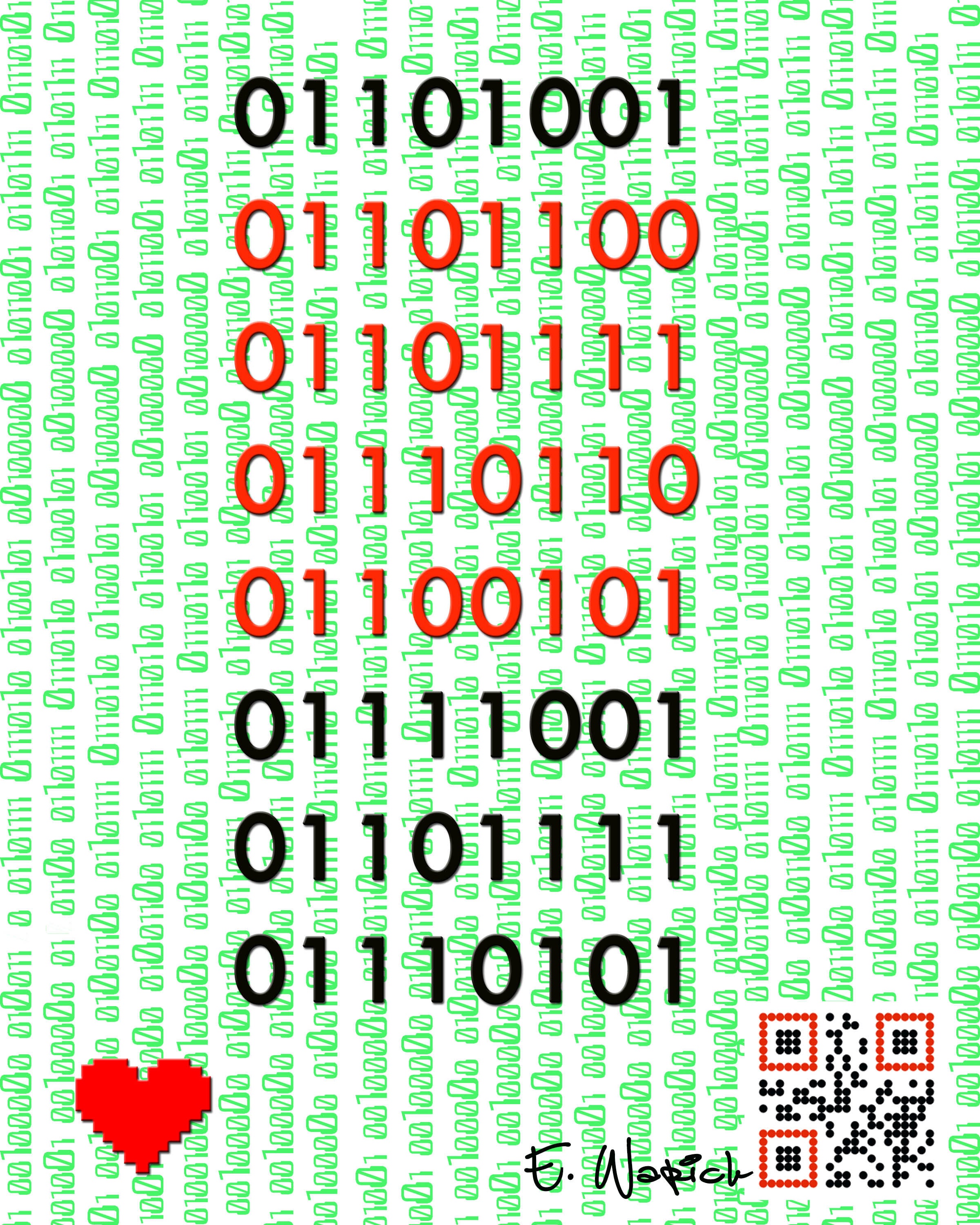 Valentine's Gift, QR Code Art, Valentine's Love, Valentine's Decor ...