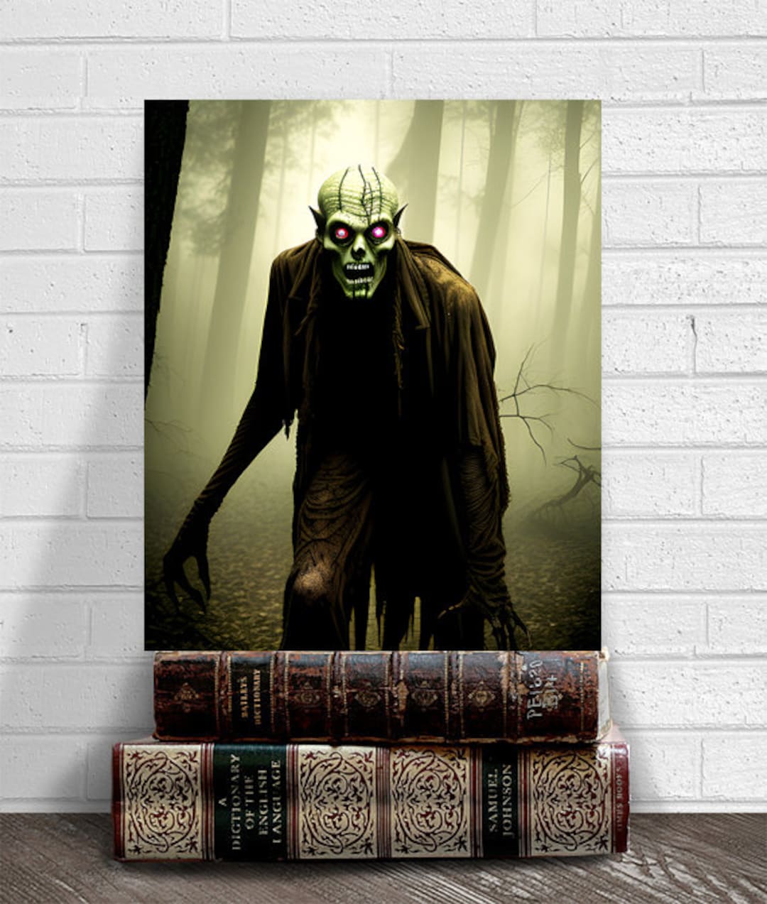 Digital Alien Art Print, Alien Zombie Art Print, Printable Alien Art ...