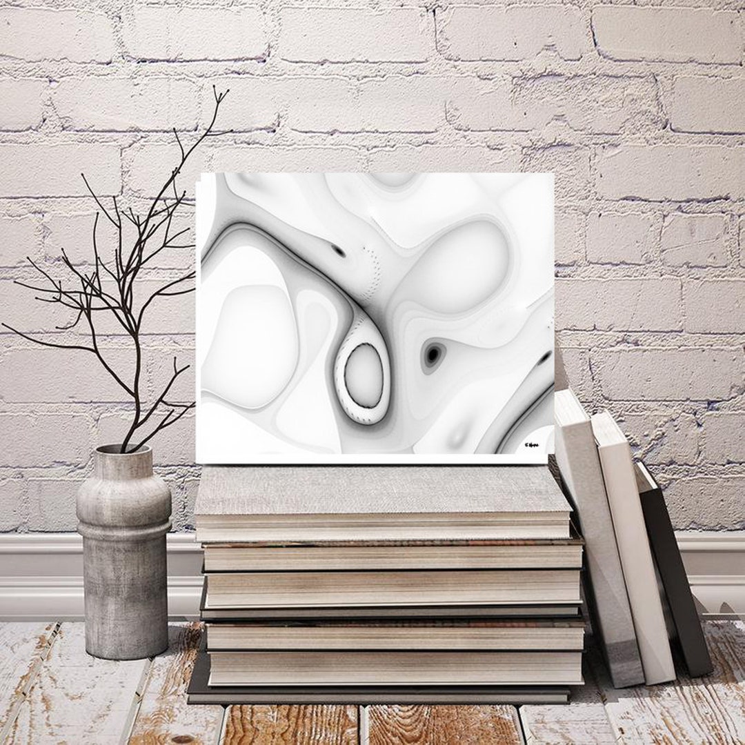 Digital Demise, Abstract Art, Black and White Art, Fractal Art, Art ...