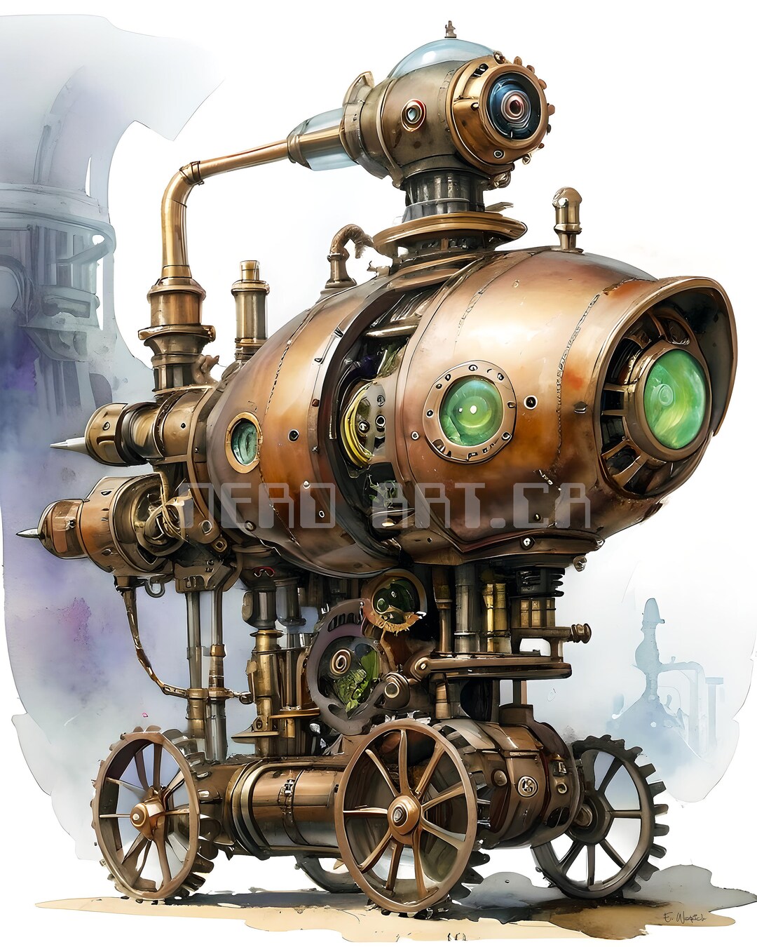 Steampunk Machine Digital Download Art, Digital Art, Digital Download ...