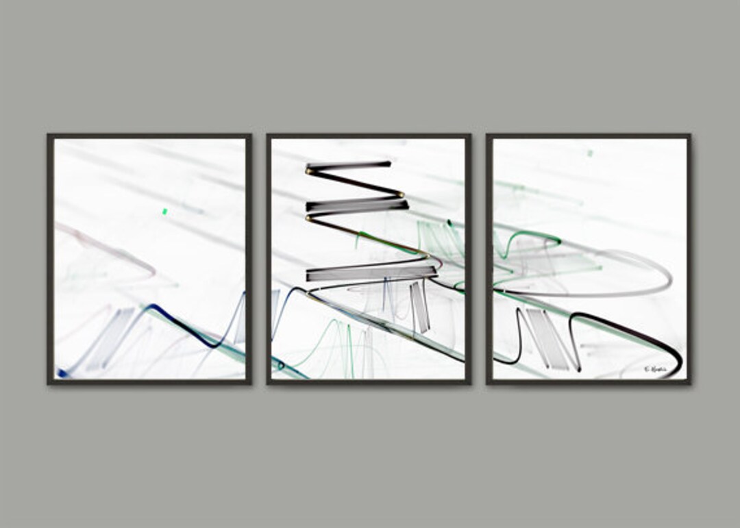 Black and White Lines of Freedom, Black and White Art, Abstract Line ...