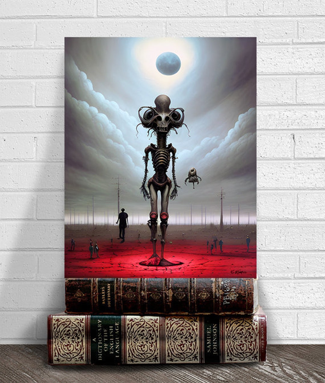 Creepy Alien, Alien Art, Alien Download, Downloadable Art Print, Planet ...