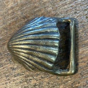 Vintage Seashell Shell Figural Design Brass Belt Buckle - Etsy