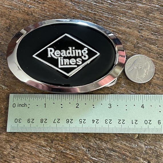 Vintage Reading Lines Railroad logo chrome and black … - Gem