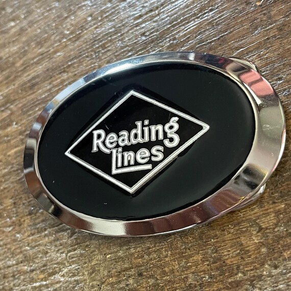 Vintage Reading Lines Railroad logo chrome and black … - Gem