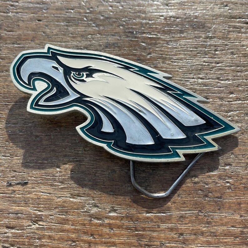 Philadelphia Eagles Logo NFL Football Enameled Brushed Pewter Colored ...