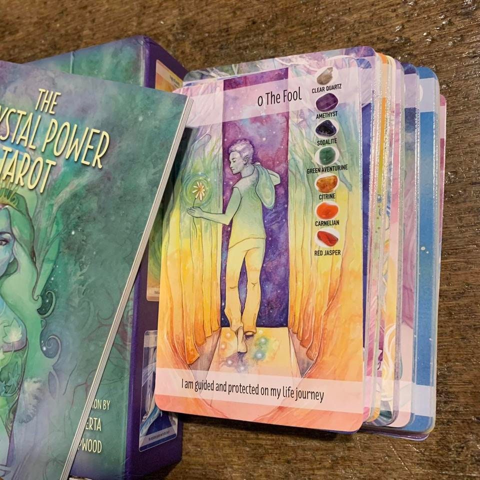The Crystal Power Tarot Includes a Full Deck of 78 Specially - Etsy