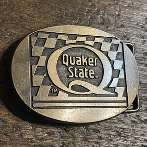 Vintage Quaker State Motor Oil Automotive Advertising Brass Colored ...