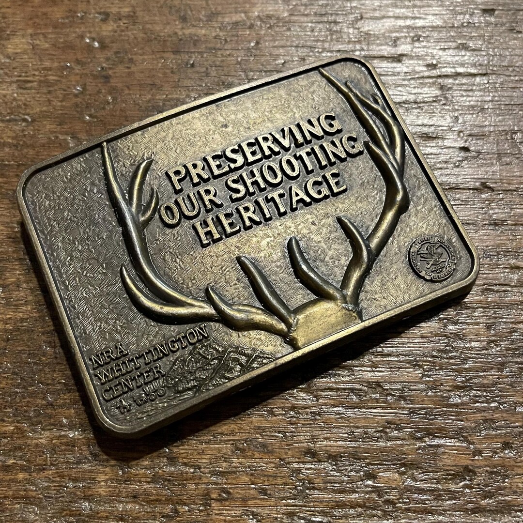 Vintage Buckle NRA Deer Rack Design Preserving Our Shooting Heritage ...