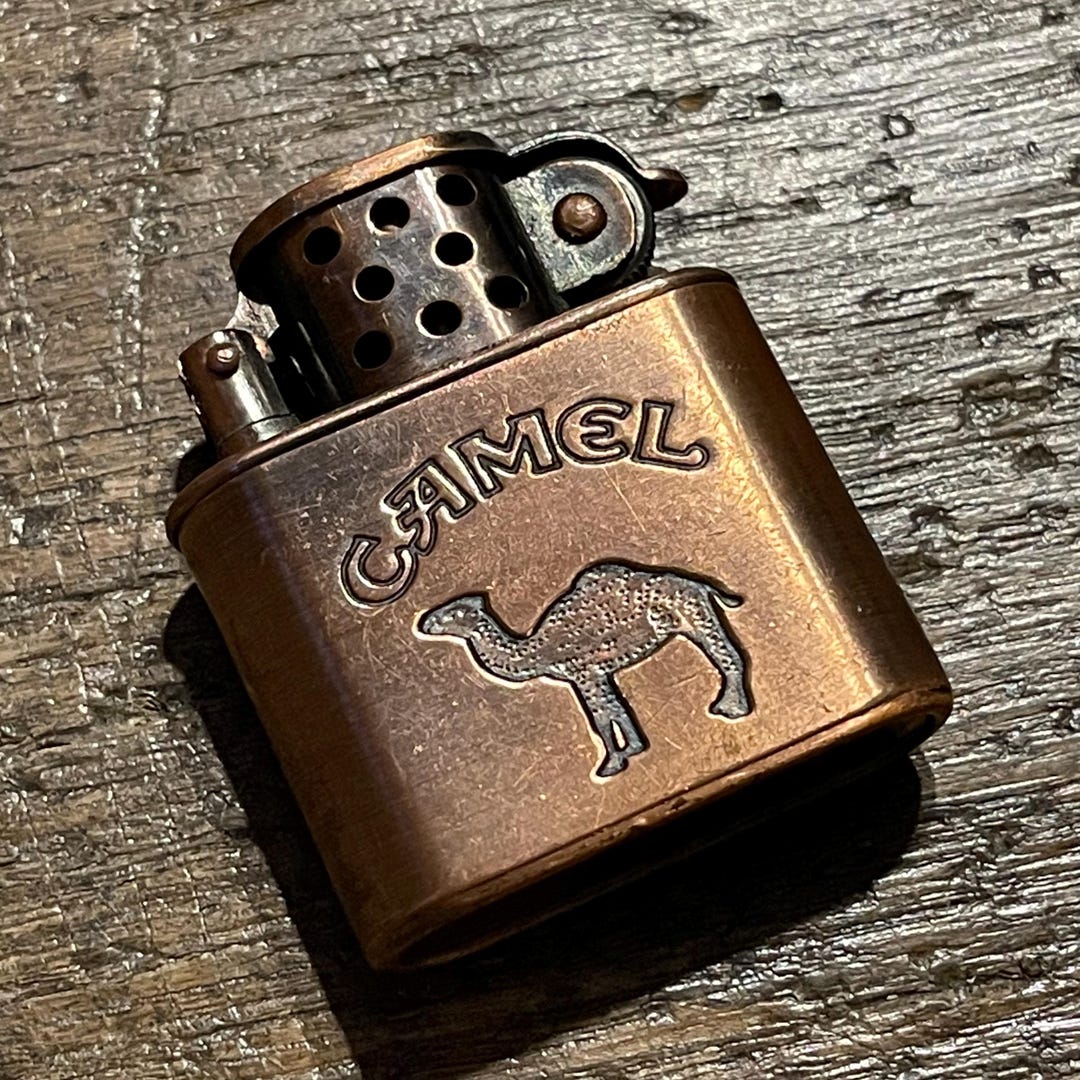Camel Cigarettes Advertising Camel Logo Design Copper Colored Lighter ...