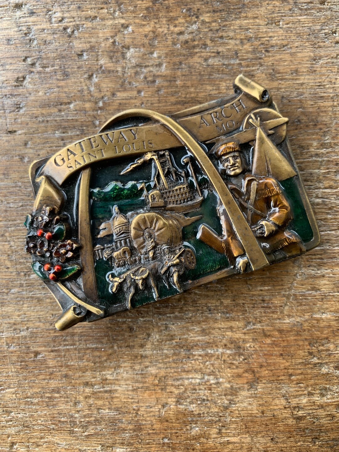 Vintage Gateway Arch Saint Louis Missouri Scenic Enameled - Etsy