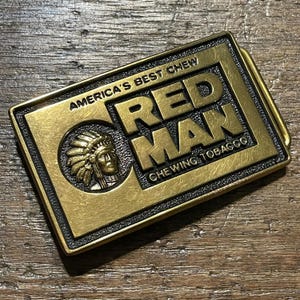 Vintage Red Man Chewing Tobacco Americas Best Chew Advertising Solid ...