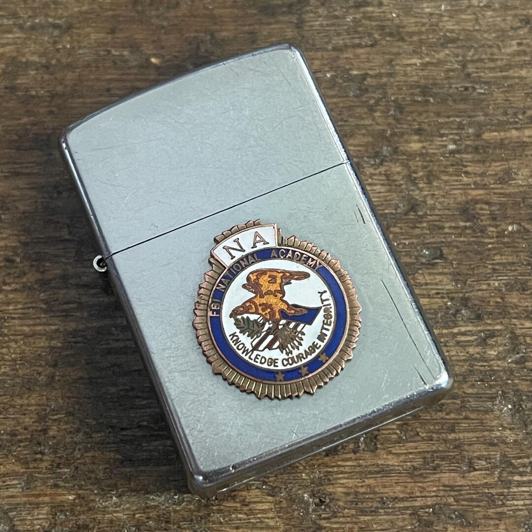 Zippo Lighter Enameled Eagle Logo FBI National Academy Cigarette ...