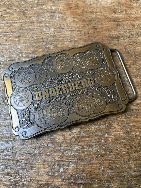 vintage underberg brass belt - Gem