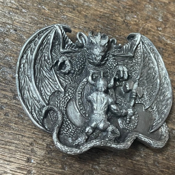 Vintage Dragon Versus Knight Dungeons and Dragons The… - Gem