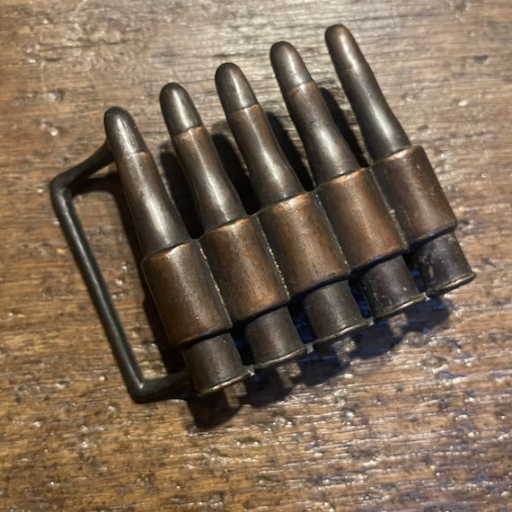 Vintage long rifle bullet bandolier clip shaped figur… - Gem