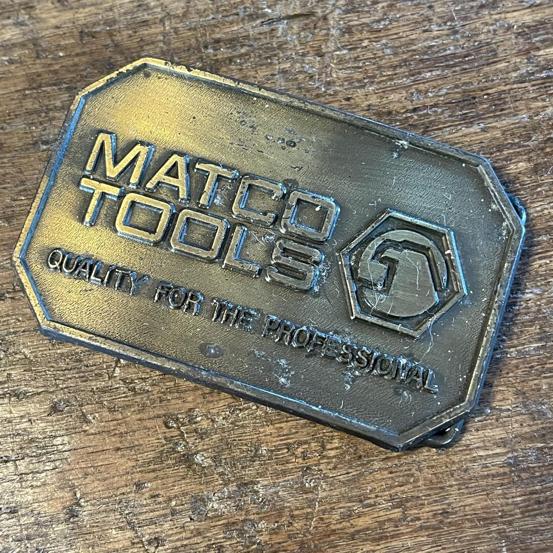 Vintage Matco Tools Advertising Brass Colored Belt Buckle - Etsy