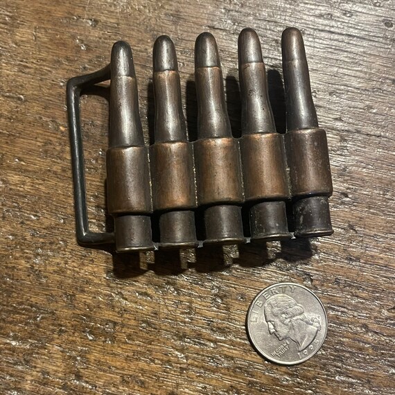 Vintage long rifle bullet bandolier clip shaped figur… - Gem