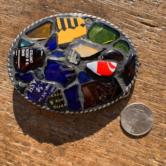 Unique Tramp Art Artist design embedded glass design … - Gem