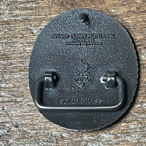 Vintage Cowboys Rodeo Lassoing Bull Figural Western Themed Solid Brass ...