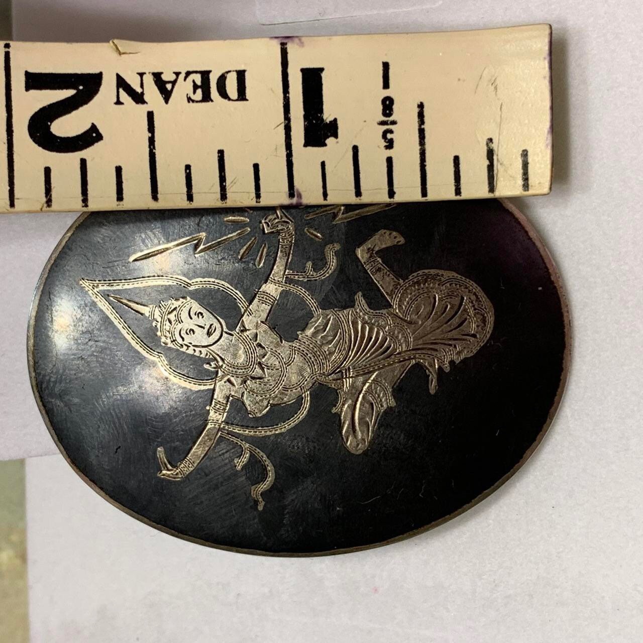 Vintage Siam Sterling Silver Dancer Pin - Etsy