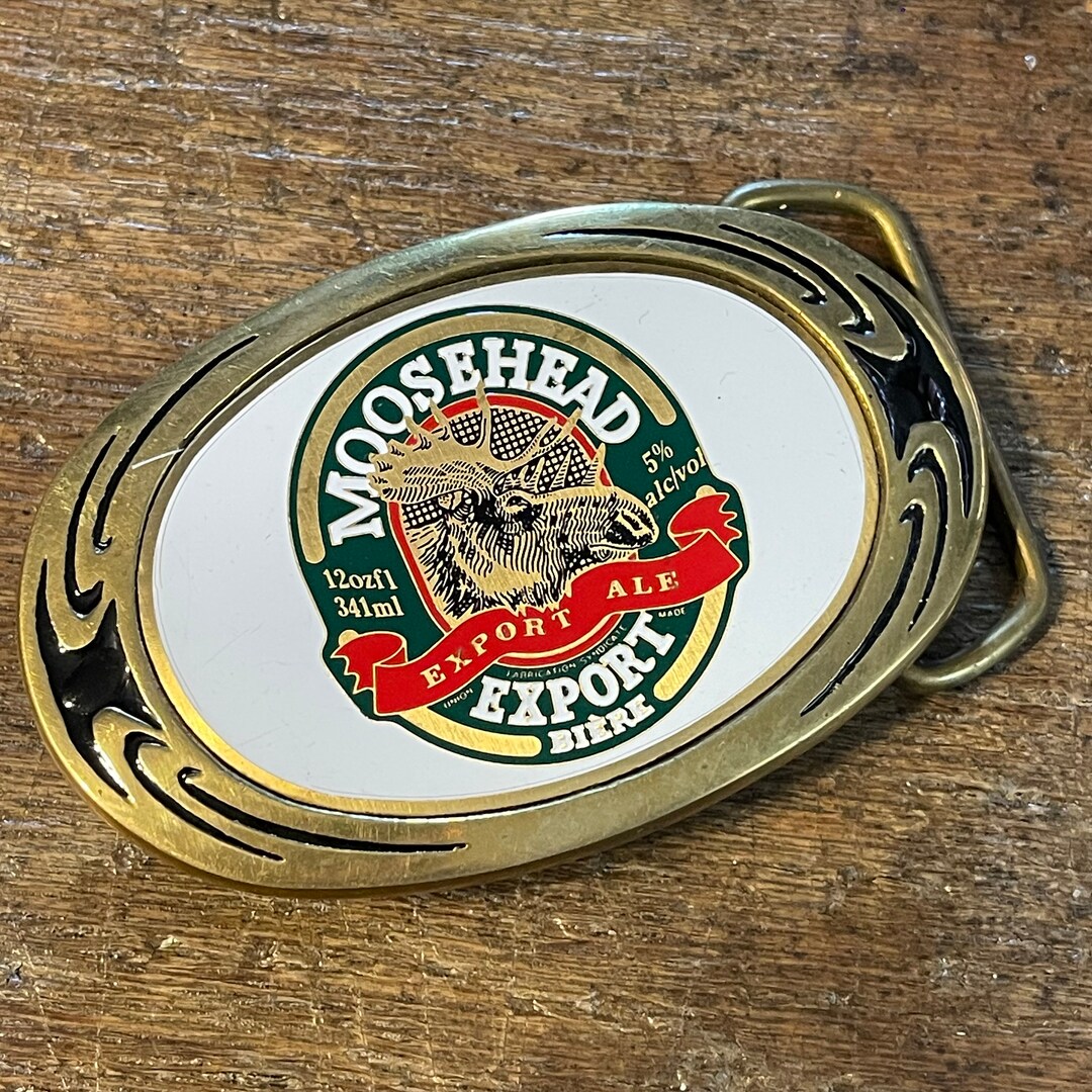 Vintage Moosehead Export Ale Beer Alcohol Advertising Green Red and ...