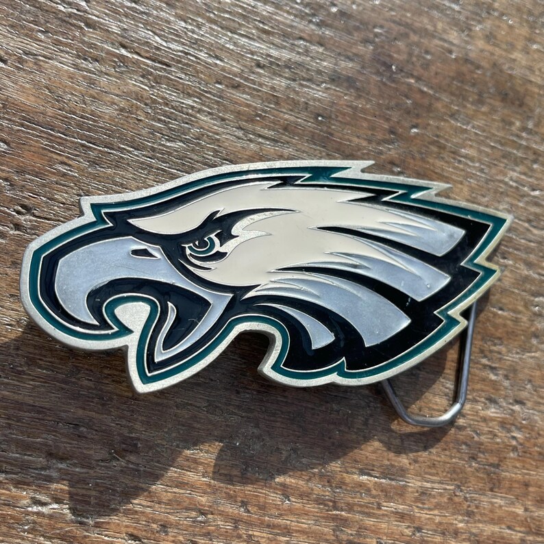 Philadelphia Eagles Logo NFL Football Enameled Brushed Pewter Colored ...