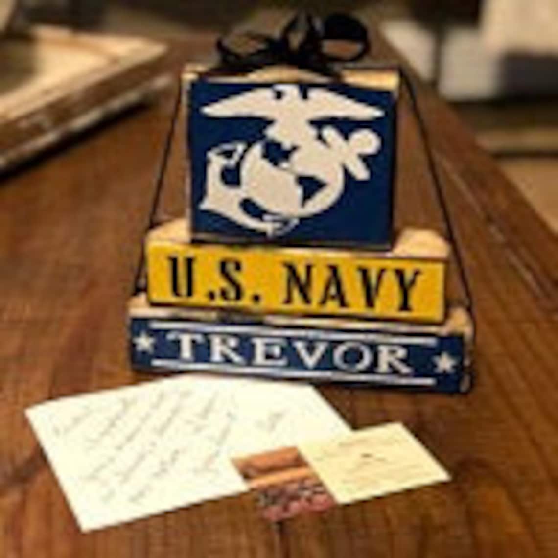 Navy Blocks US Navy US Navy Family US Navy Decor Military - Etsy