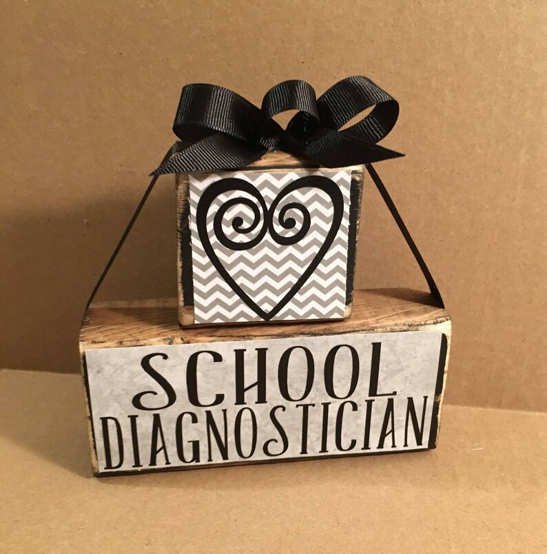 Wooden Block Set, School Diagnostician, Office Decor, School Decor ...